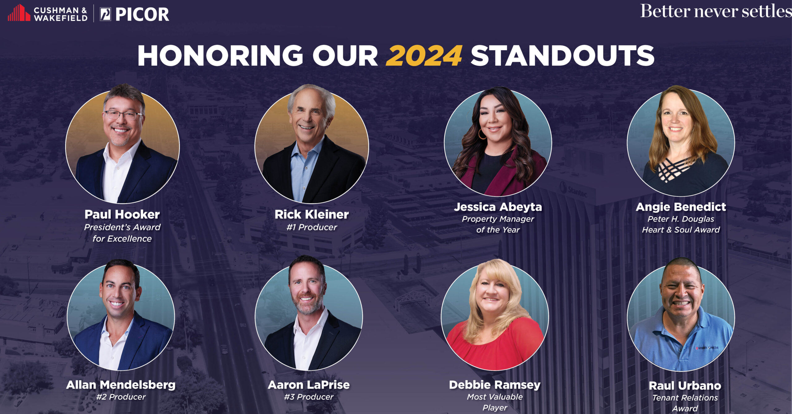 Cushman & Wakefield | PICOR’s 2024 Honorees - C&W | PICOR